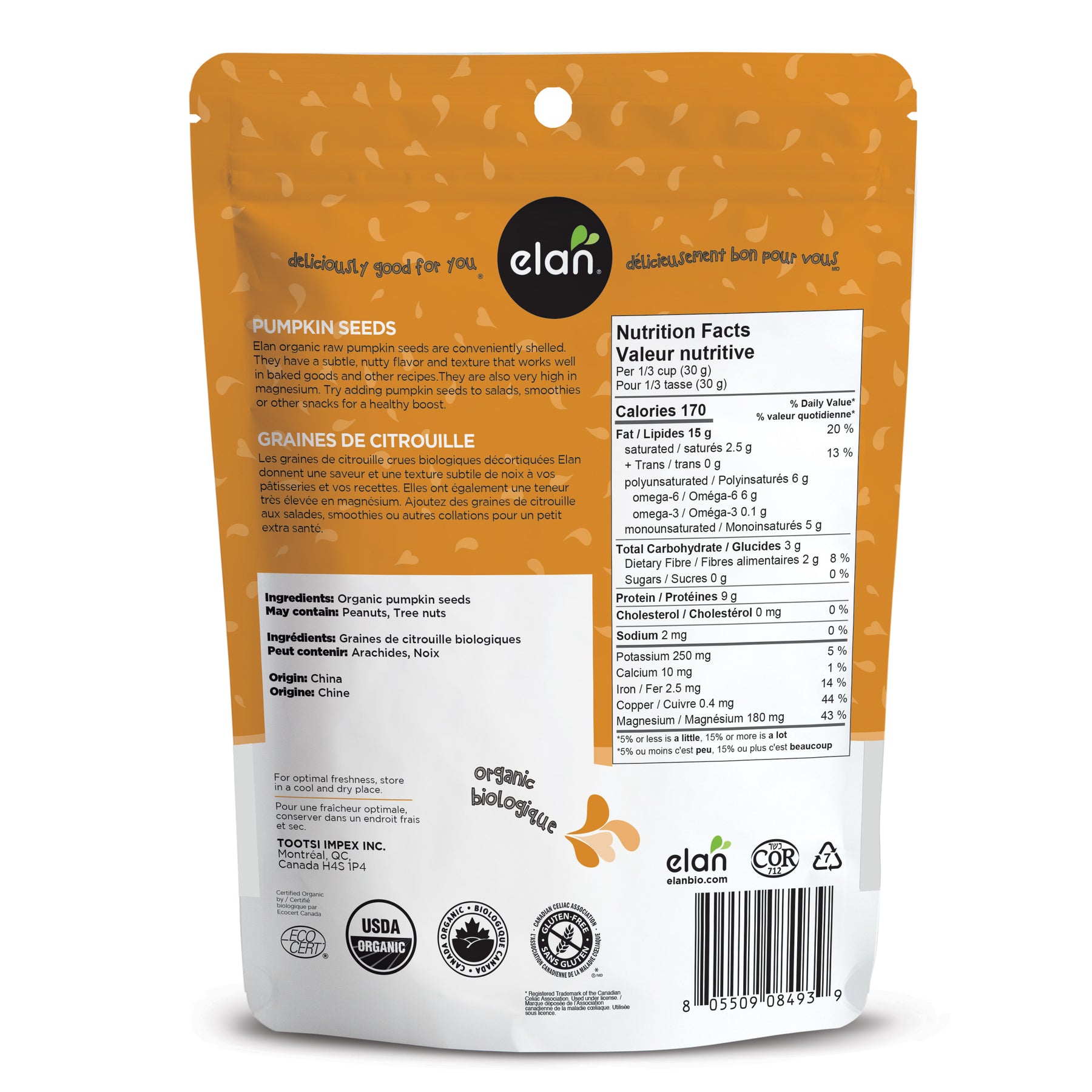 Elan Organic Gluten-Free Vegan